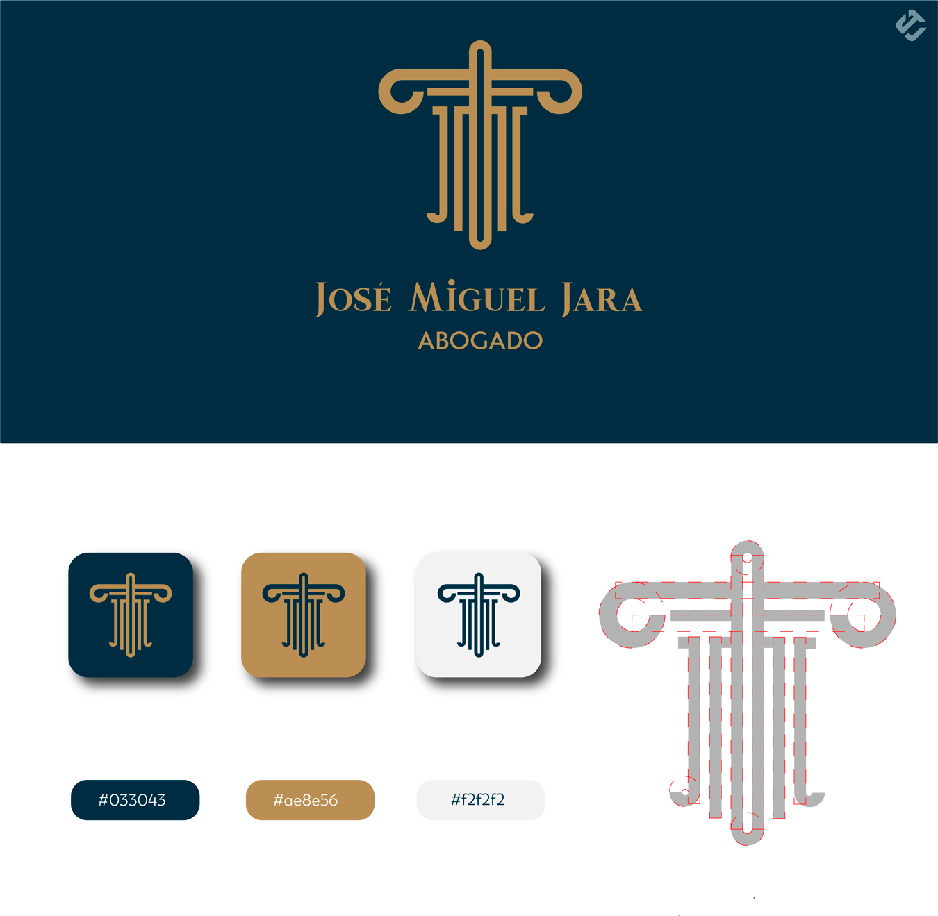 Diseño del imagotipo para un bufete de abogados